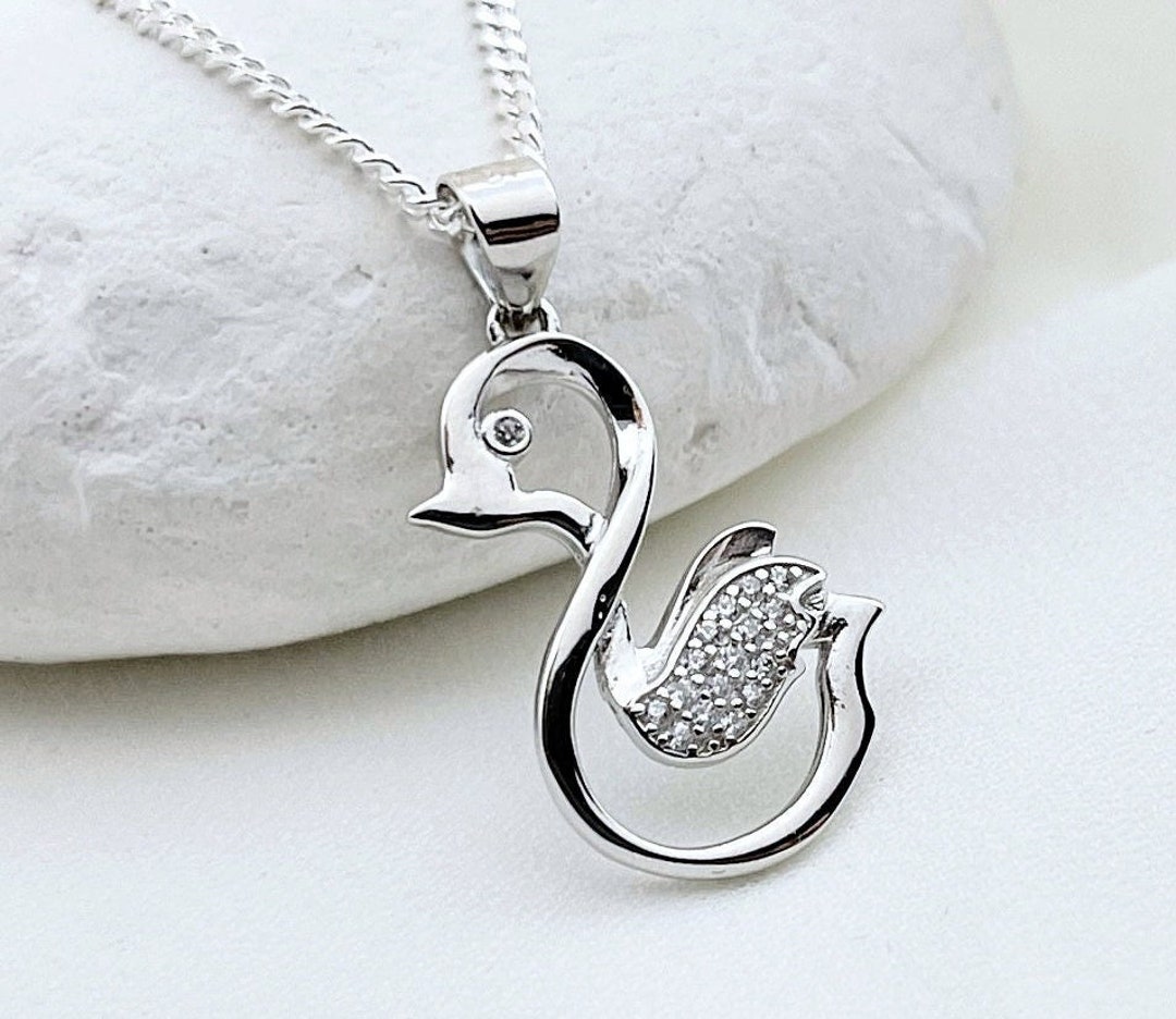 925 Sterling Silver Duck Necklace Silver Duckling Necklace, Choose Your ...