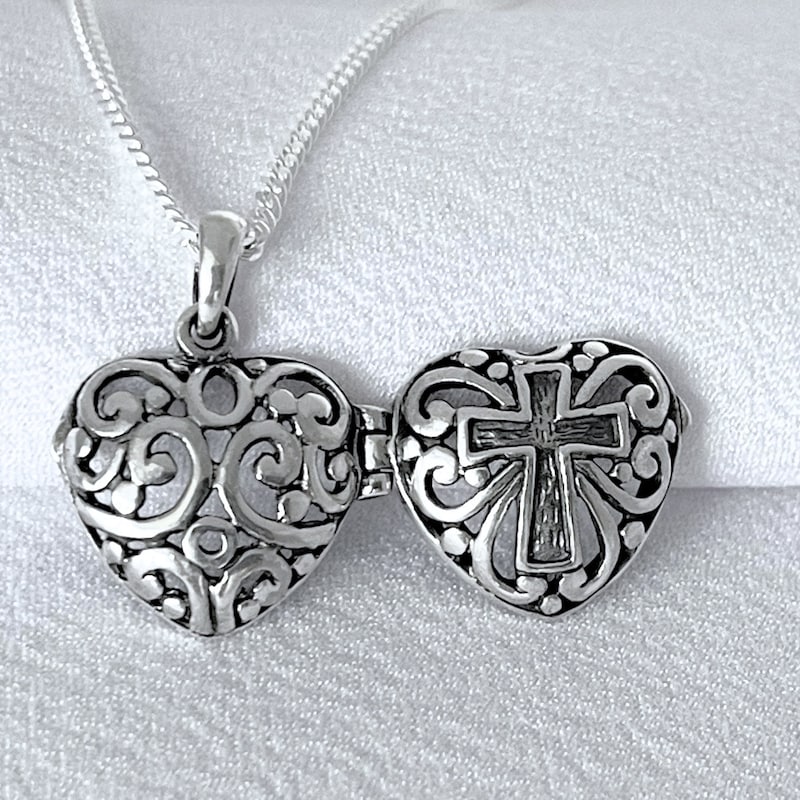 Cross Locket - Etsy