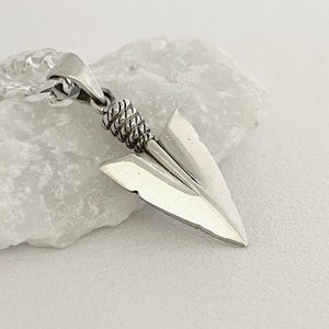 Men Arrowhead Necklace. Arrowhead Made of 925 Sterling Silver. - Etsy