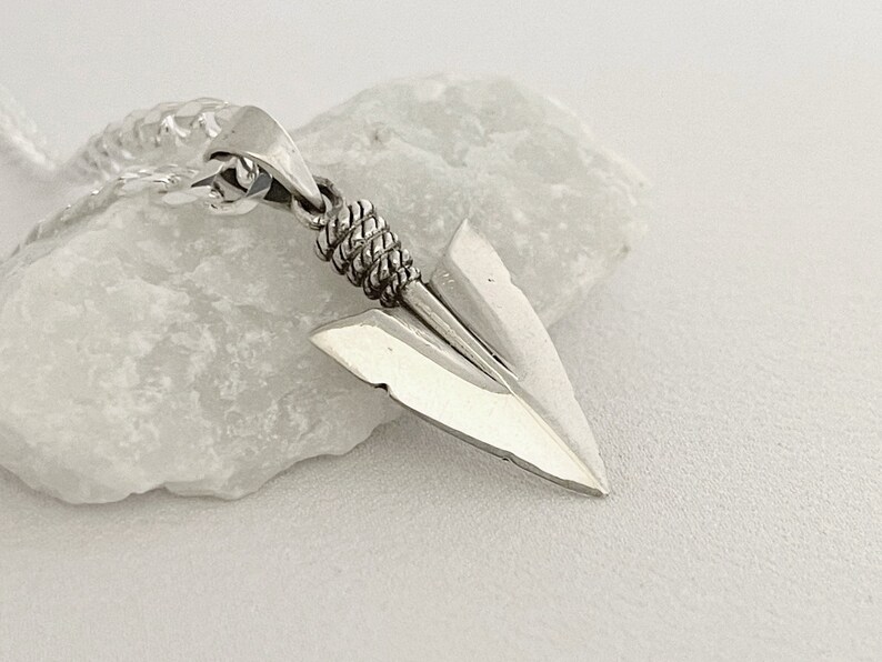 Men Arrowhead Necklace. Arrowhead Made of 925 Sterling Silver. - Etsy