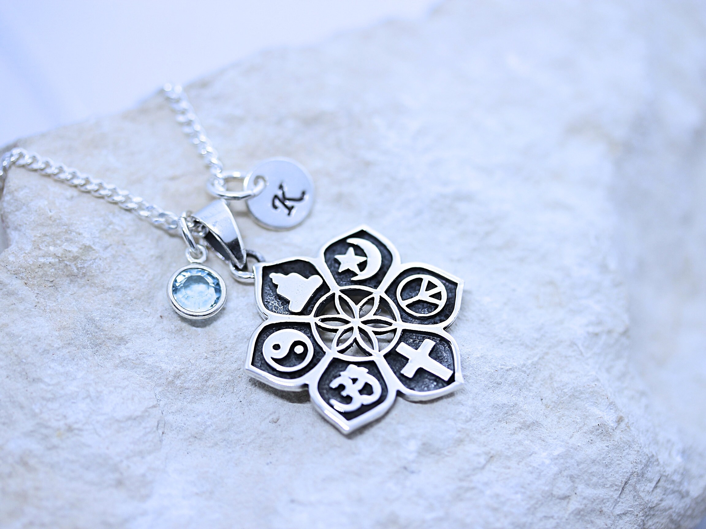 Coexist Pendant Necklace. Sterling Silver Coexist. Choose - Etsy