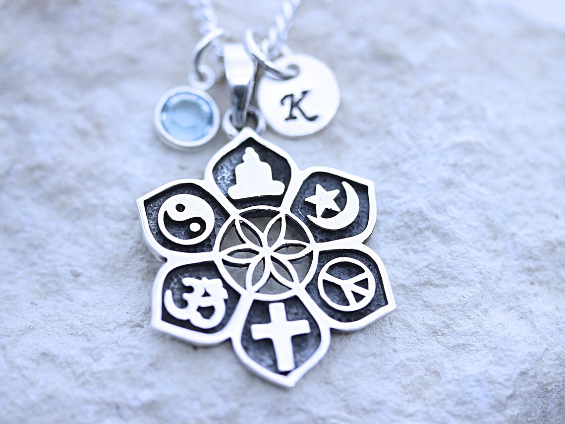 Coexist Pendant Necklace. Sterling Silver Coexist. Choose | Etsy