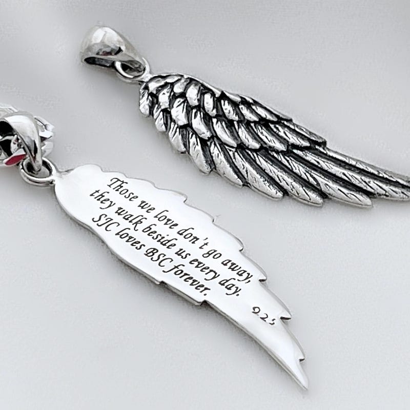 Angel Wing Necklace - Etsy