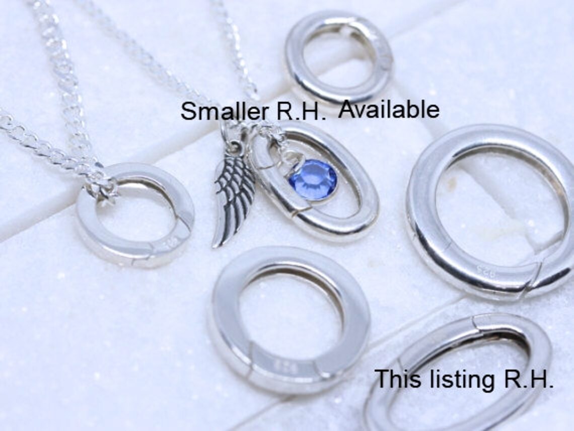 925 Sterling Silver Ring Holder Ring holder charms. Large | Etsy