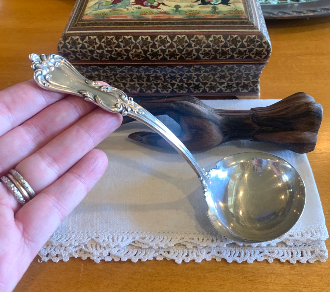 Antique Reed & Barton Marlborough Pattern Sterling Silver Gravy Ladle ...