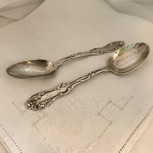 Set of Two Old English by Towle Sterling Silver Sugar Spoons, D ...