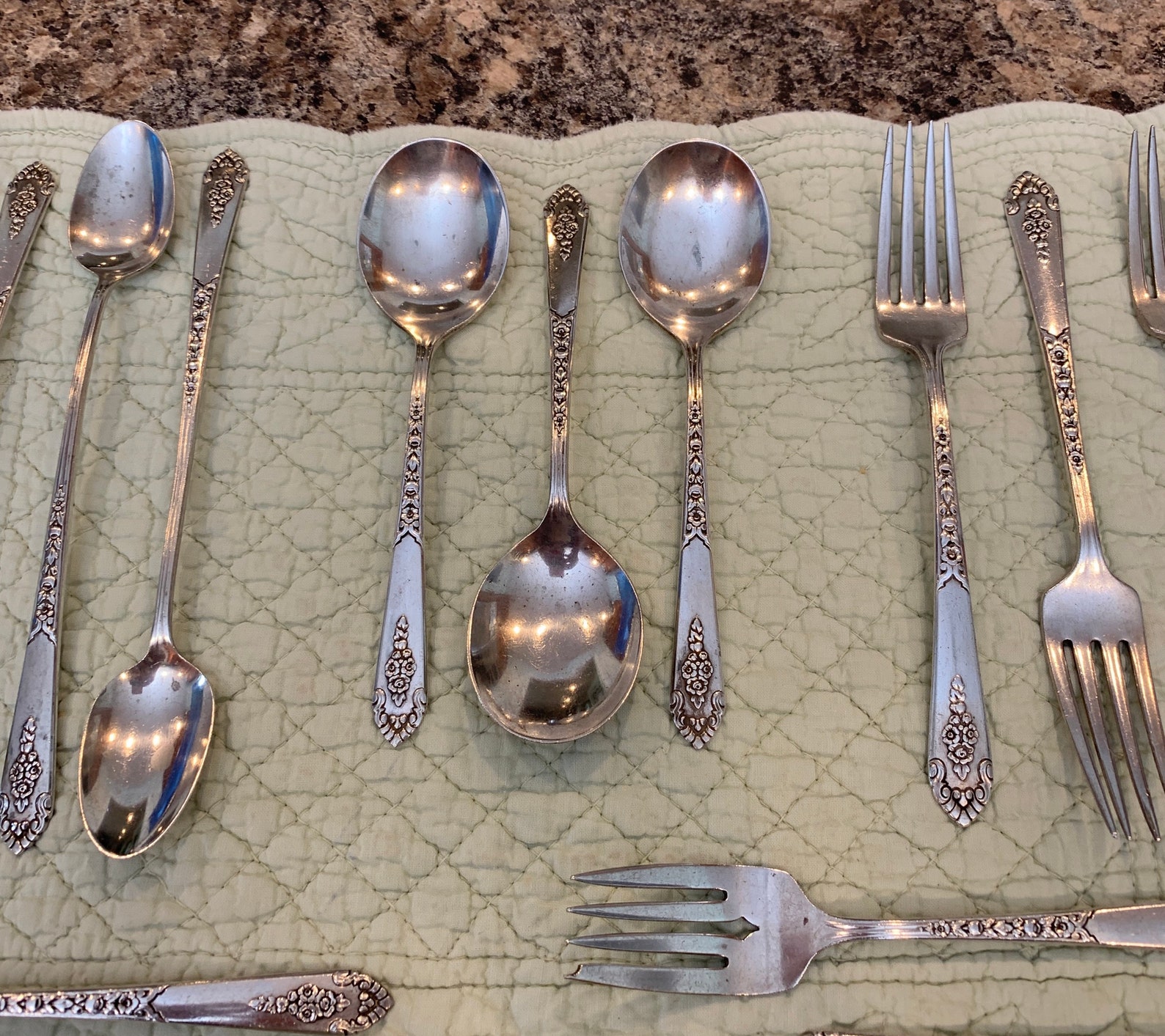 1948 Promise by Royal Crest Sterling Silver Flatware Set 15 | Etsy