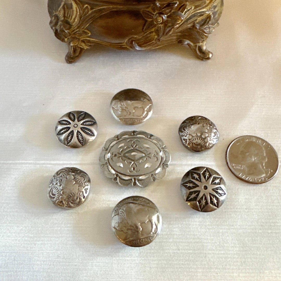 Southwestern Style Button Covers Seven Piece Lot - Etsy