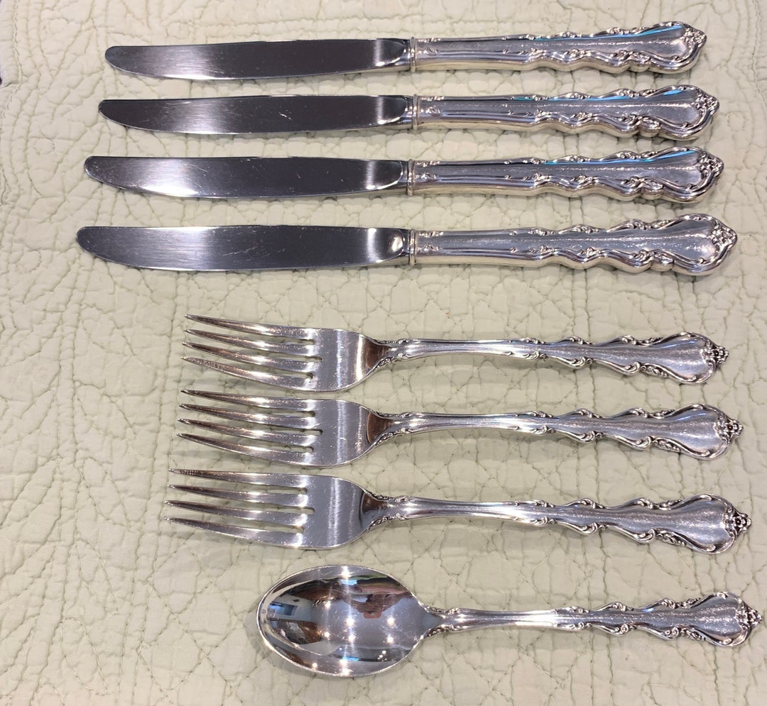 Angelique Pattern by International Silver Co. Flatware 8 Piece Partial ...