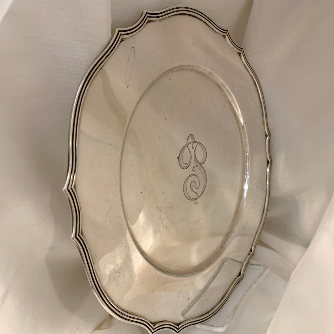 Gorham Sterling Silver Round Salver Tray, Gorham Sterling A5483 CD ...