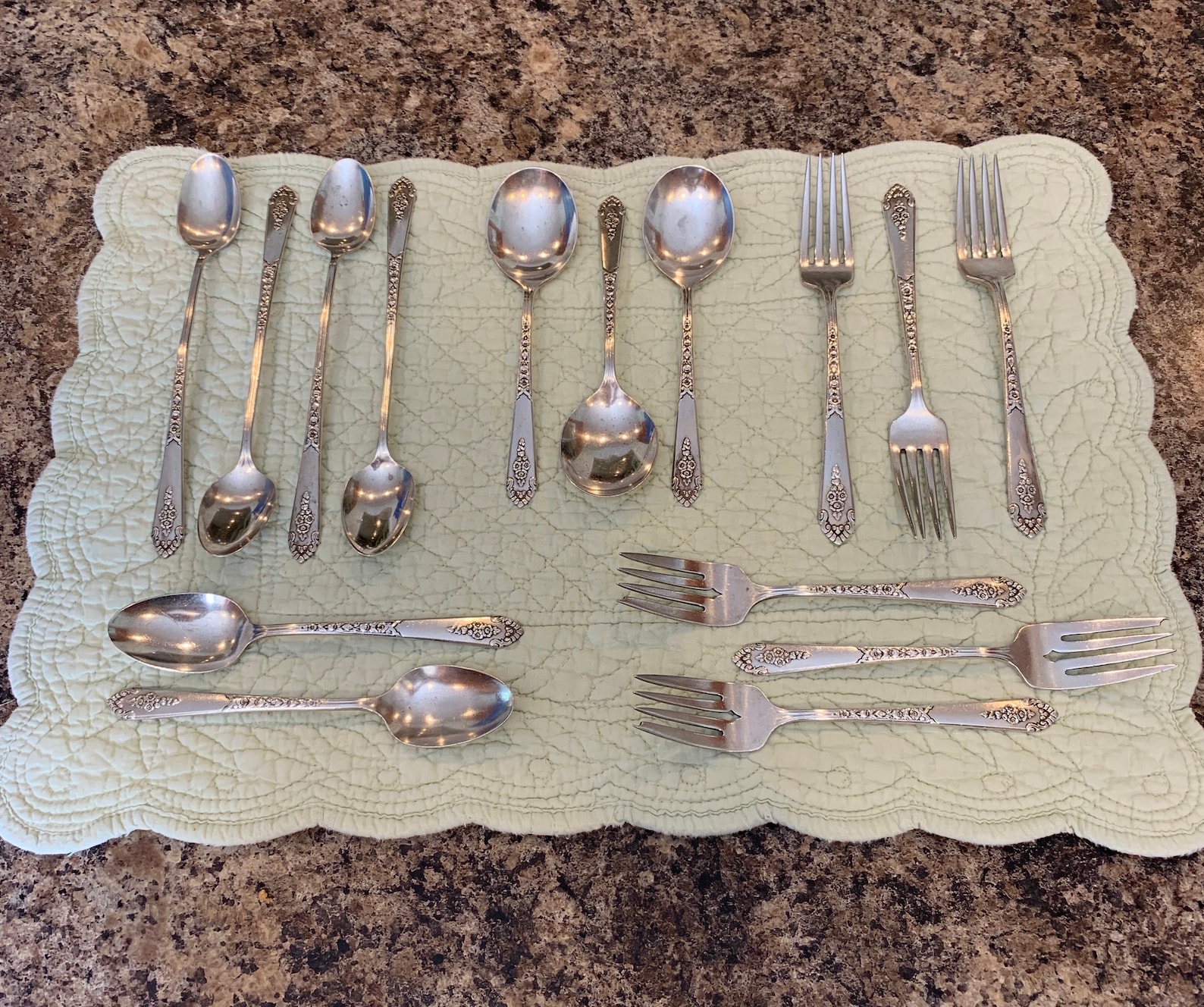 1948 Promise by Royal Crest Sterling Silver Flatware Set 15 | Etsy