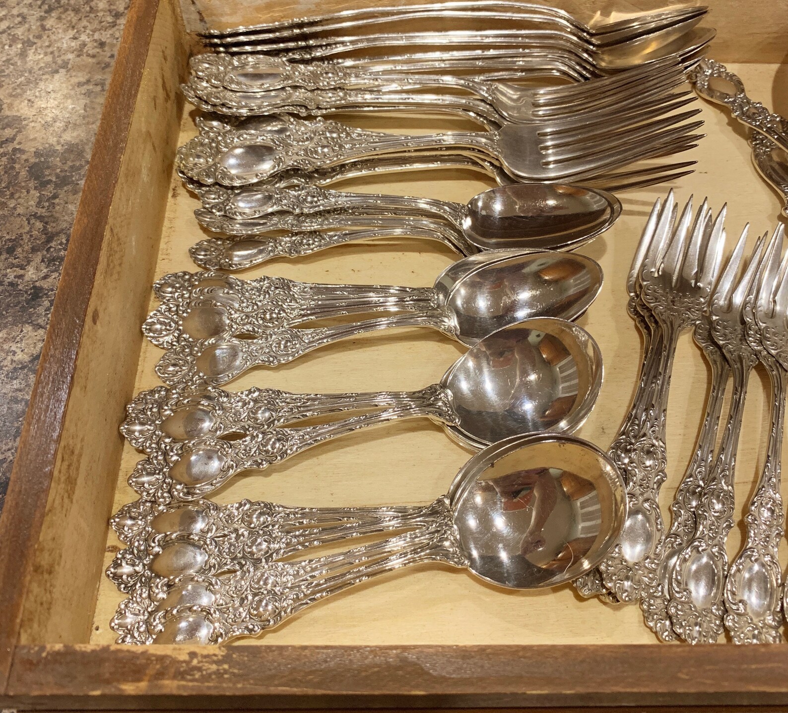 Antique R Wallace and Sons Lucerne Sterling Silver Flatware | Etsy