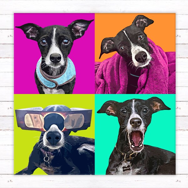 Pop Art Dog Portrait - Etsy