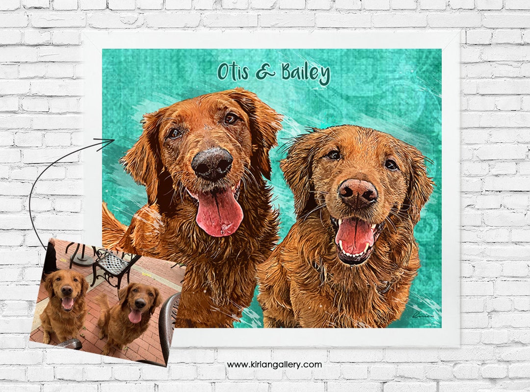 Custom Pet Canvas | Pet Portrait | Custom Pet Portrait | Painting of ...