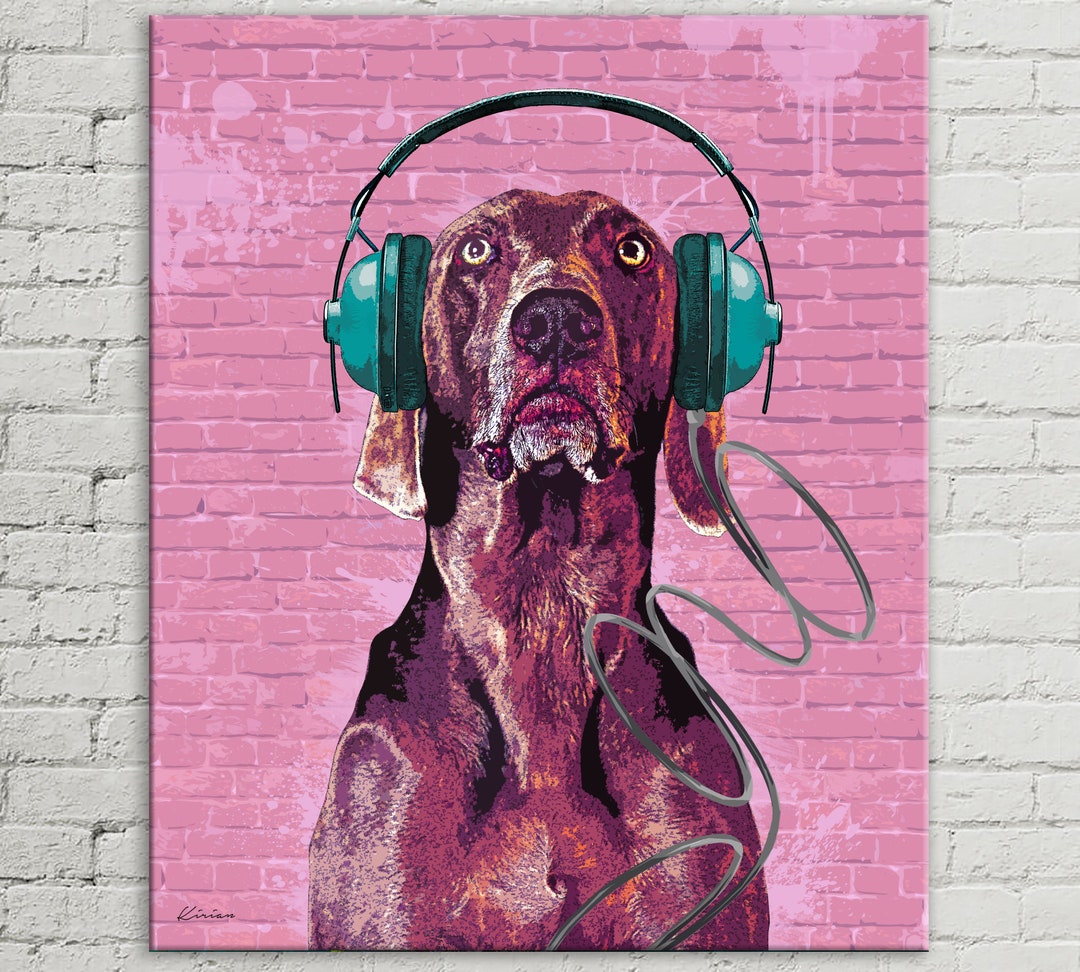 Street Dog Art, Custom Pet Portrait From Photo, Graffiti Art, Pet ...
