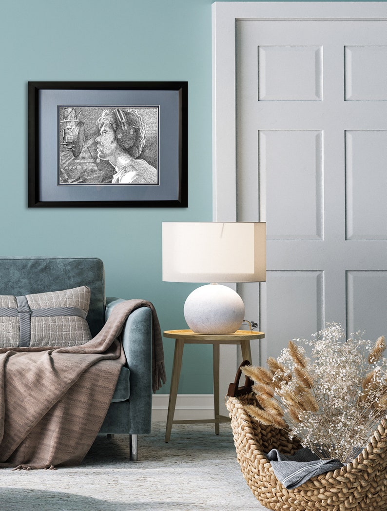 CUSTOM WORD DRAWING (8x10 Inches)from Photo | Personalized Gift | Word ...