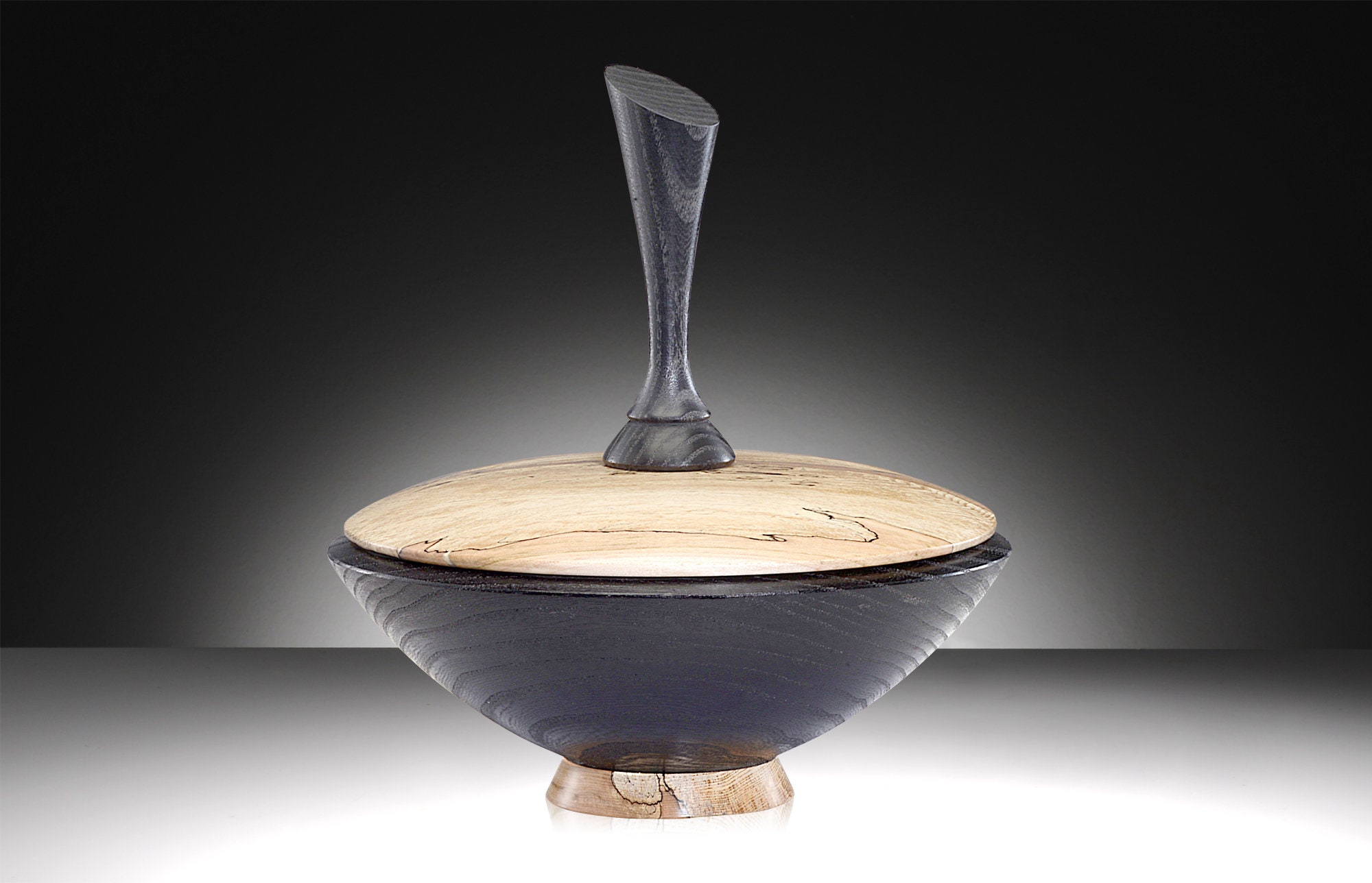 Unusual Dyed Elm and Spalted Maple Lidded Box - Etsy