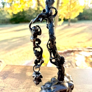 Austin Monkey Tree Bronze Sculpture Hanging Monkeys 9 - Etsy