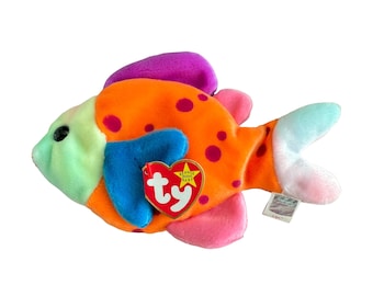 TY Beanie Baby BUBBLES the Fish 4th Gen Hang Tag 6 Inch - Etsy
