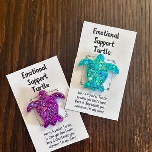 Pocket Hug Turtle - Emotional Support Turtle - Thinking of You ...