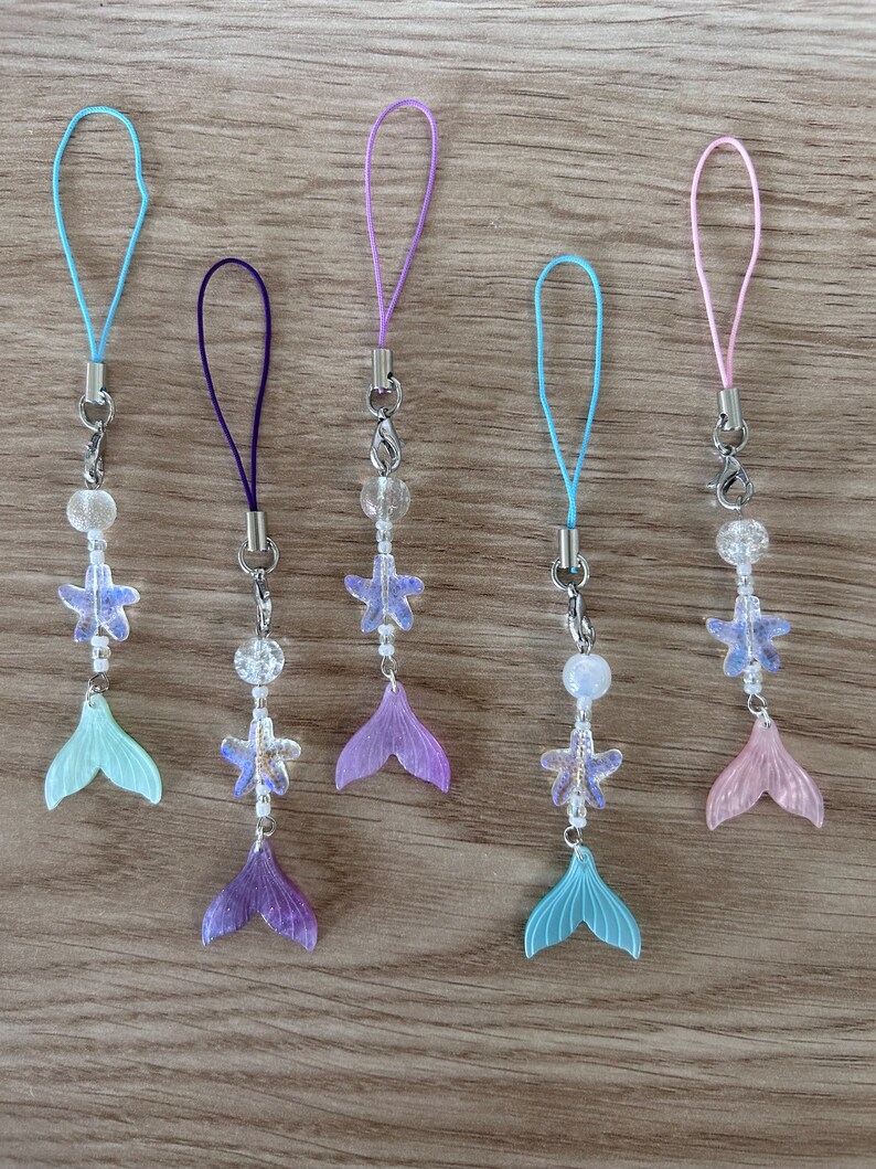 Mermaid Tail Phone Charm Mermaidcore Kawaii Phone Charm - Etsy