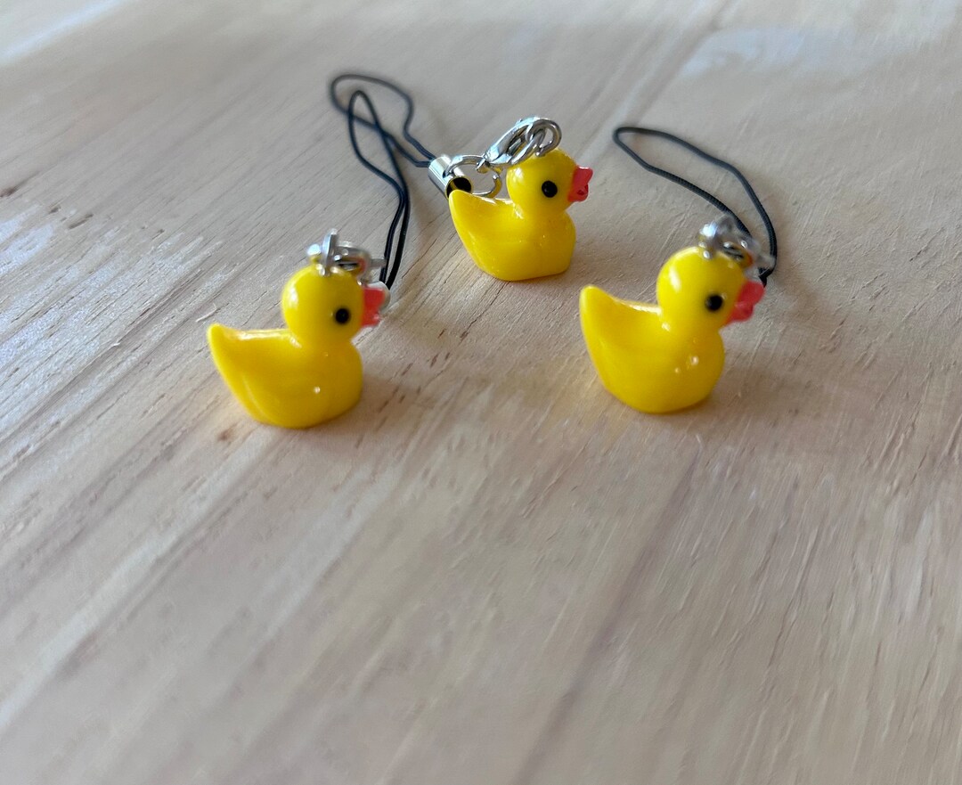 Rubber Duck Phone Charm – Y2K Ducky Zipper Pull - Etsy