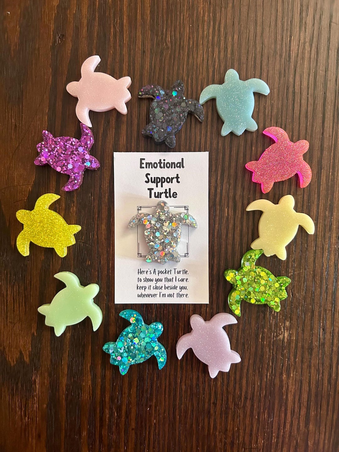 Pocket Hug Turtle - Emotional Support Turtle - Thinking of You ...