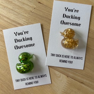 Pocket Hug Ducking Awesome Duck Card - Etsy