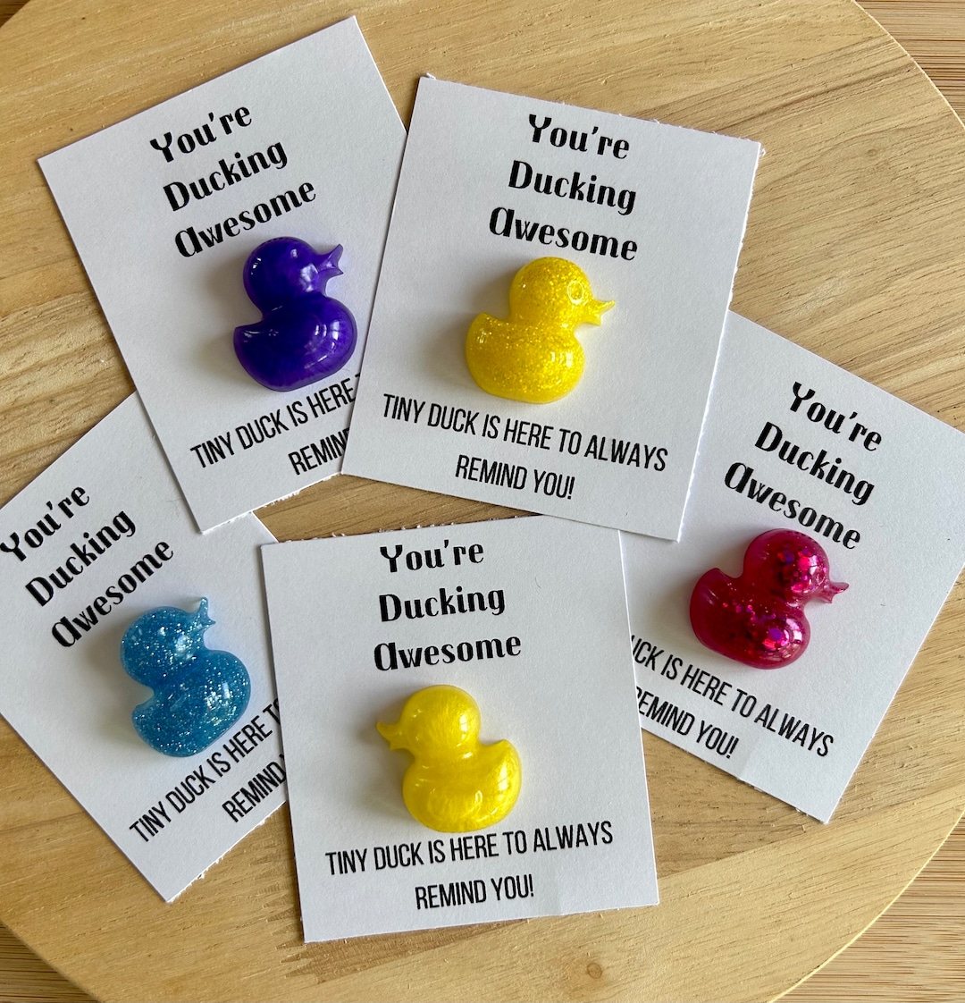 Pocket Hug Ducking Awesome Duck Card - Etsy