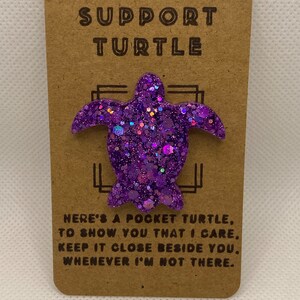 Pocket Hug Turtle Emotional Support Turtle Thinking of You Friendship ...