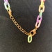 Rainbow Chain Necklace Pastel Chain Necklace Kidcore Jewelry - Etsy