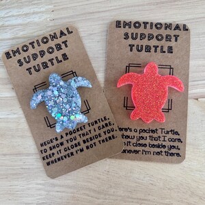 Pocket Hug Turtle Emotional Support Turtle Thinking of You Friendship ...