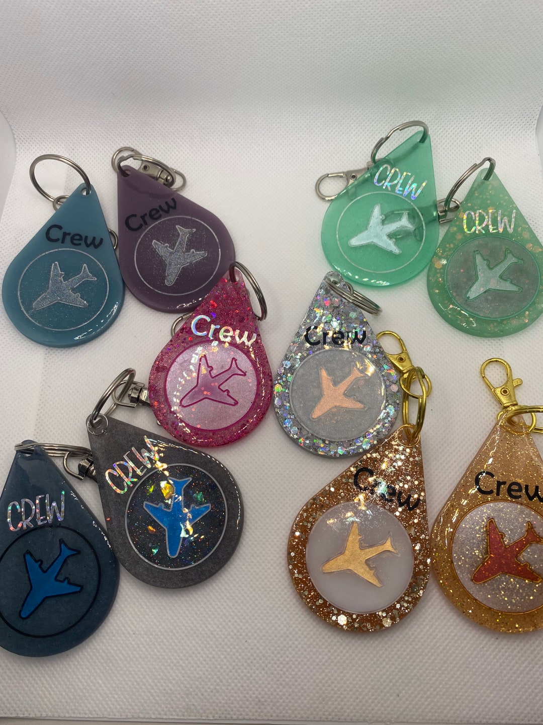 Airplane Bag Tag Crew Tag Flight Attendant Gift Pilot - Etsy