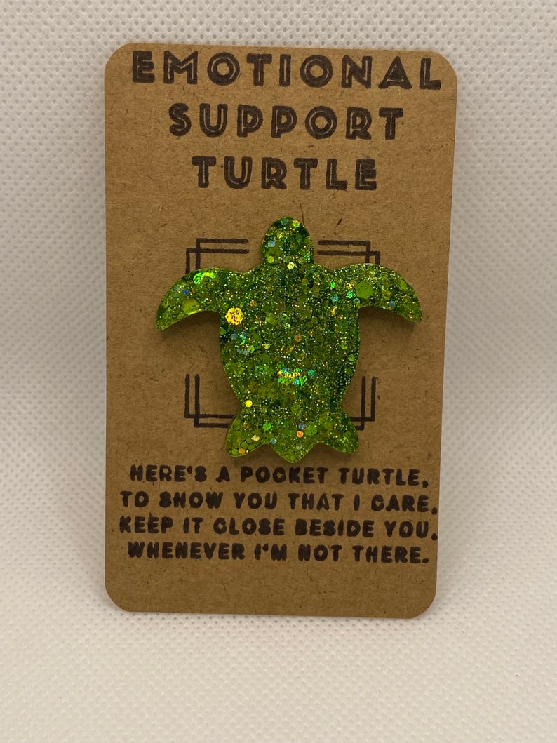 Pocket Hug Turtle Emotional Support Turtle Thinking of You - Etsy