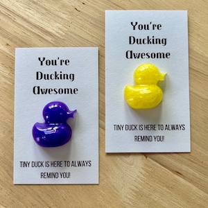 Pocket Hug Ducking Awesome Duck Card - Etsy