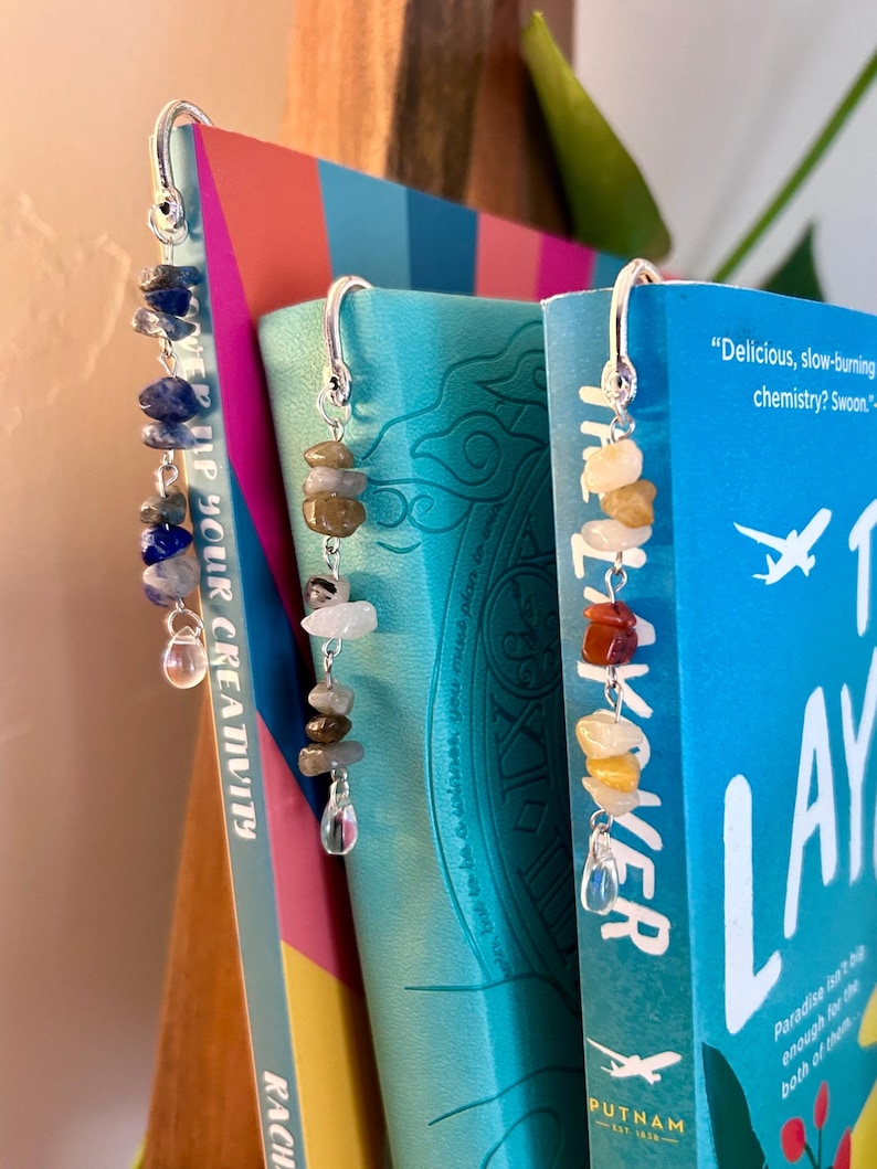 Crystal Metal Bookmarks With Charms | Unique Bookmark Gift | Book ...