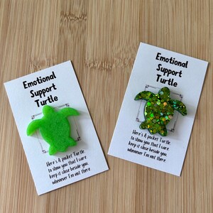 Pocket Hug Turtle Emotional Support Turtle Thinking of You Friendship ...