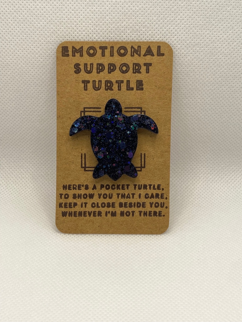 Pocket Hug Turtle Emotional Support Turtle Thinking of You - Etsy