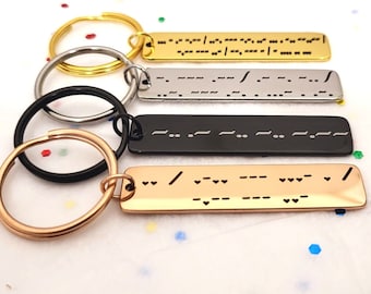 Morse Code Keyring - Etsy