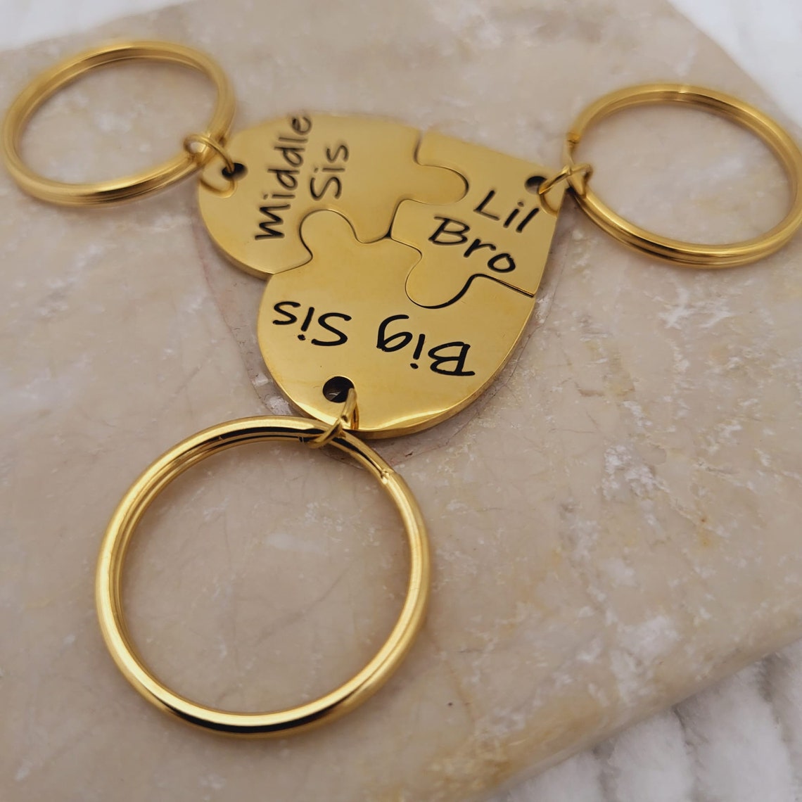 Key Chain for 2/3/4/5/6 Best Friends BFF, Family Friendship Love Key ...