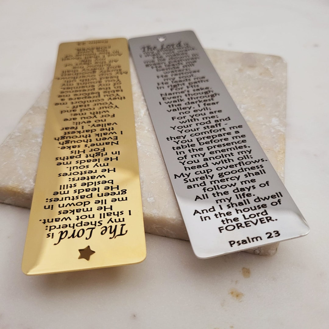 Customized PSALM Gifts Bookmarks Christian Metal Book Markers for Kids ...