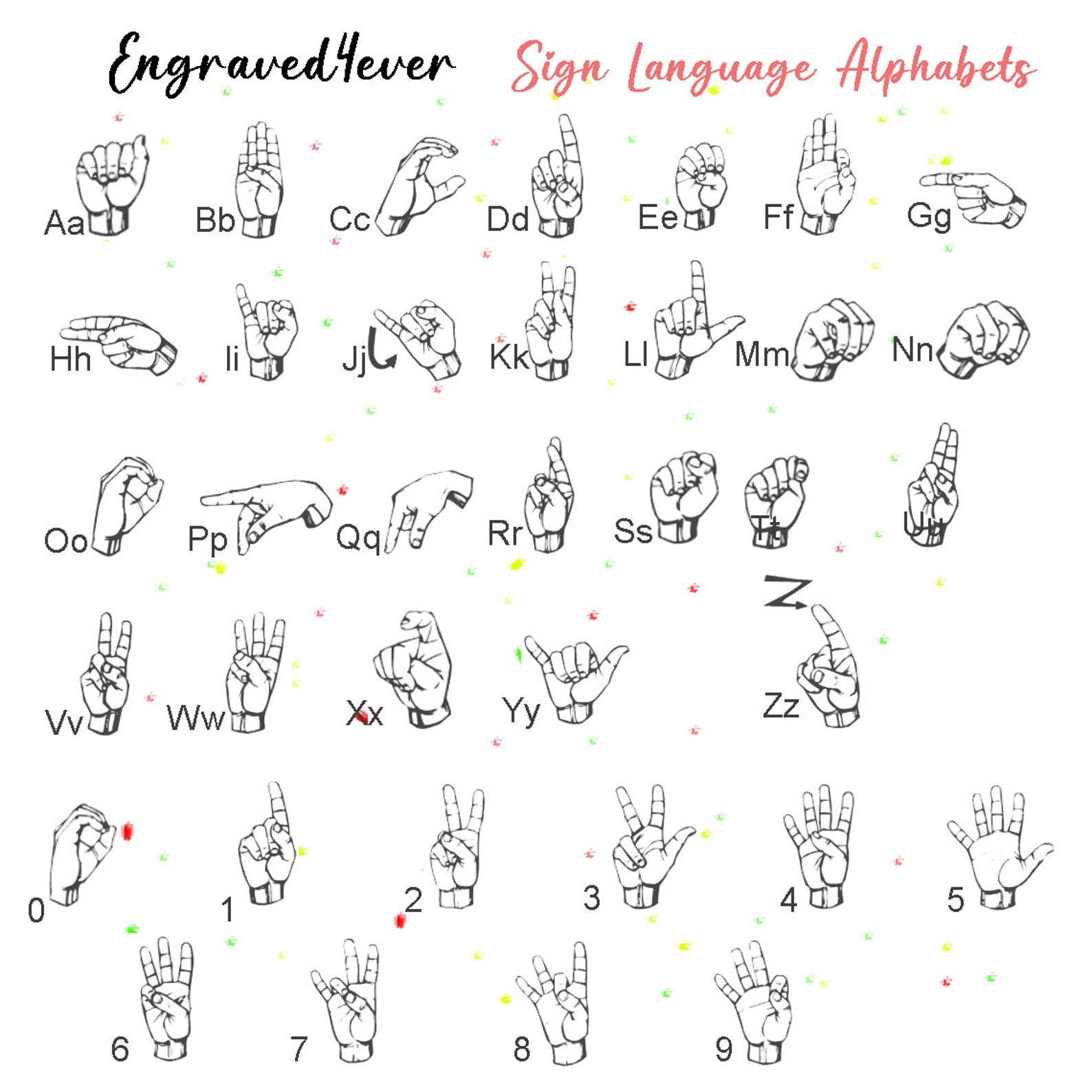 Custom Sign Language Keychain Personalized ASL Key Chains - Etsy