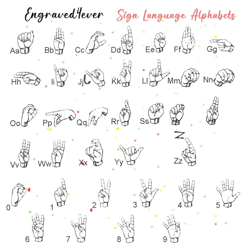 Custom Sign Language Keychain Personalized ASL Key Chains - Etsy