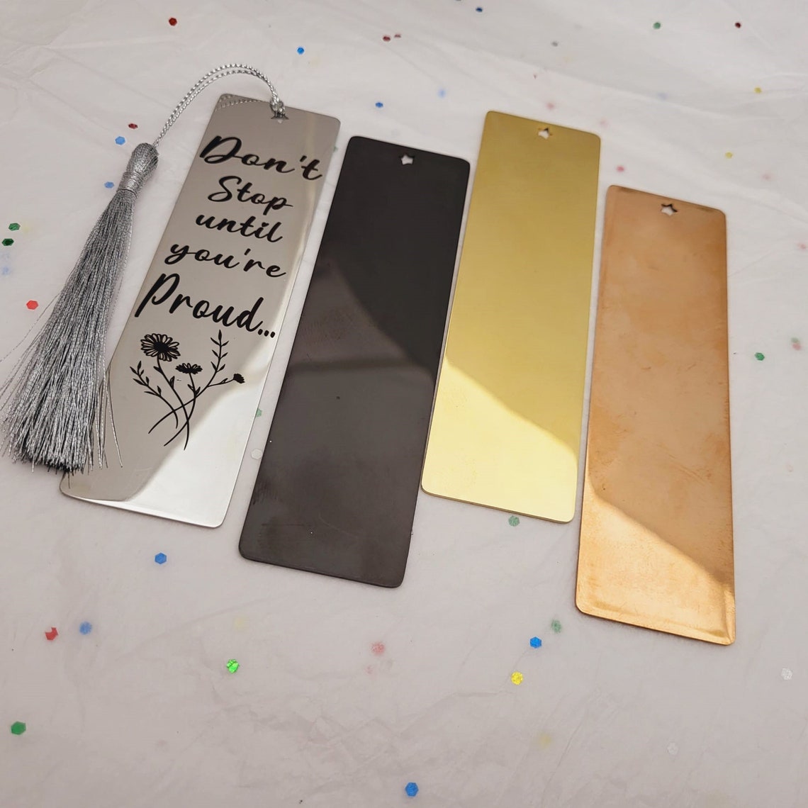 Don't Stop Until You're Proud. Personalized Bookmarks Engraved. Gift ...