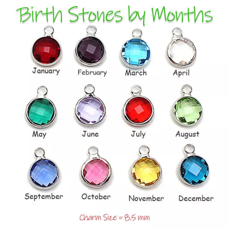 Personalized Birth Flower Key Chains Birth Month Flower Key Ring With ...
