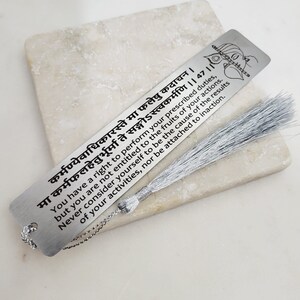 Bhagavad Gita: Chapter 2, Verse 47 Bookmark. Hindu Spiritual Gift ...