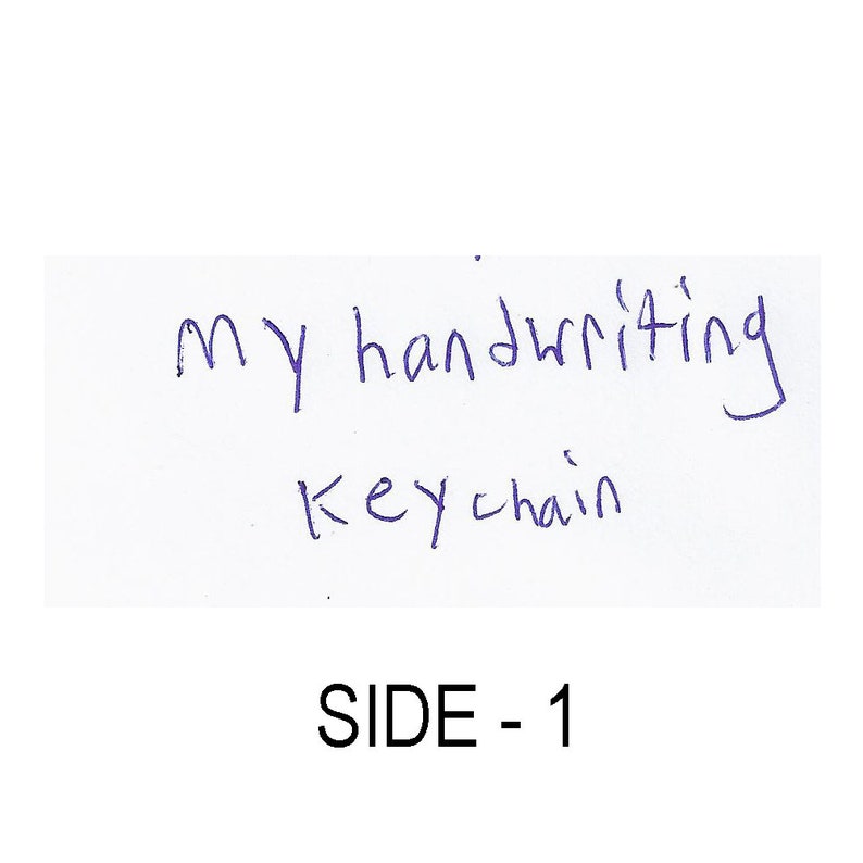 Your Actual Signature Handwriting Key Chain Engraved for Men Women Him ...