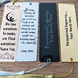 Customized Quote Unique Book Marker for Kids Men Women Girls Boys With ...