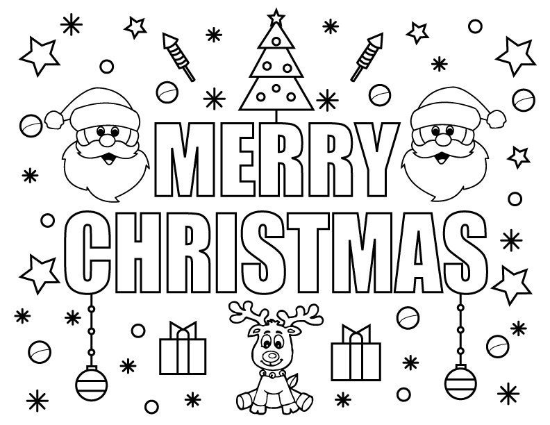 Printable Coloring Placemat, Christmas Dinner Decor, DIY, Printable ...