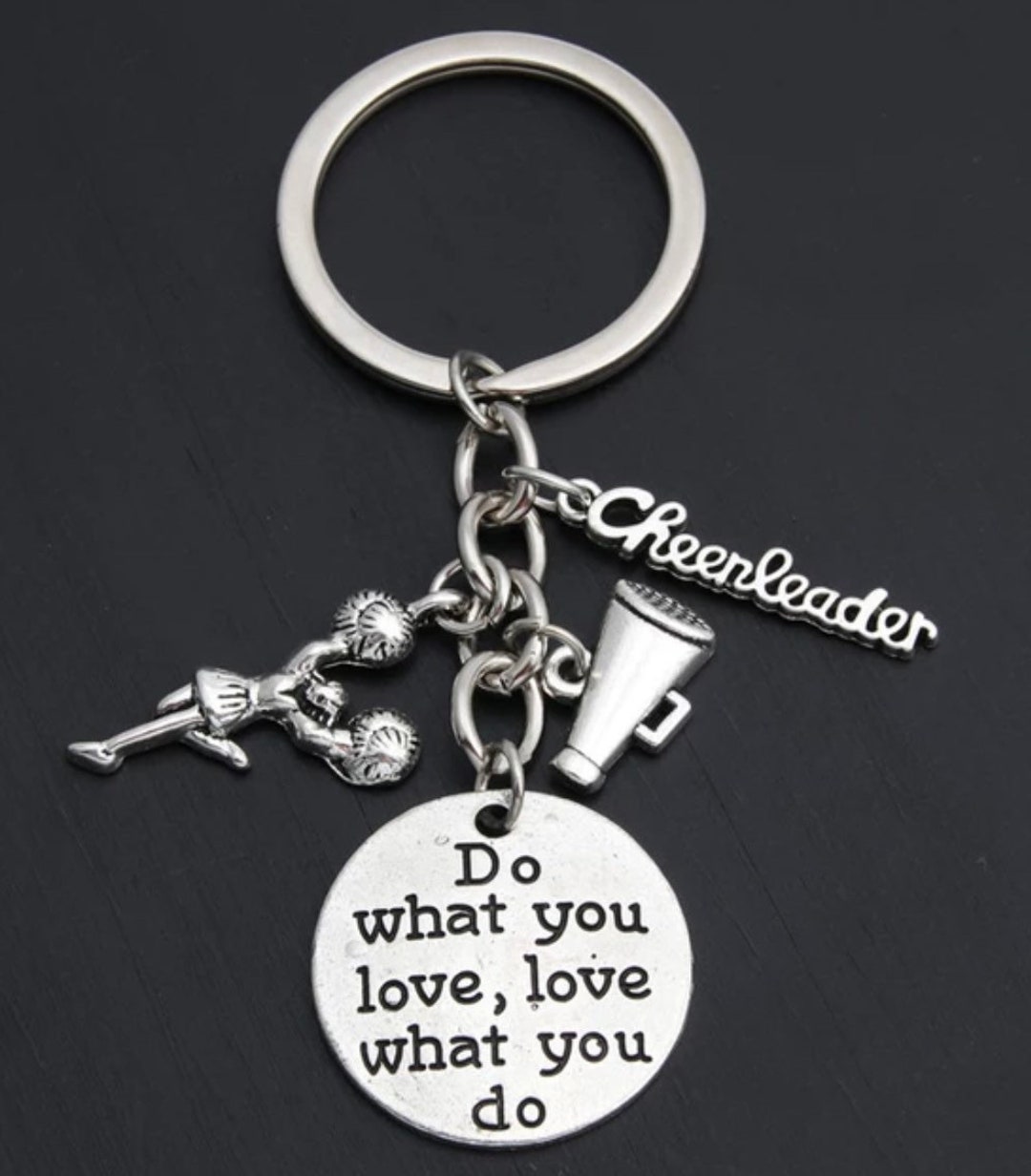 Cheerleader Keychain Cheer Power Keychain Cheerleading - Etsy
